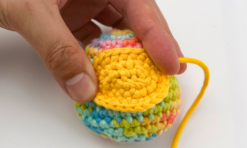 13. Sew something flat onto another piece – HEJIN
